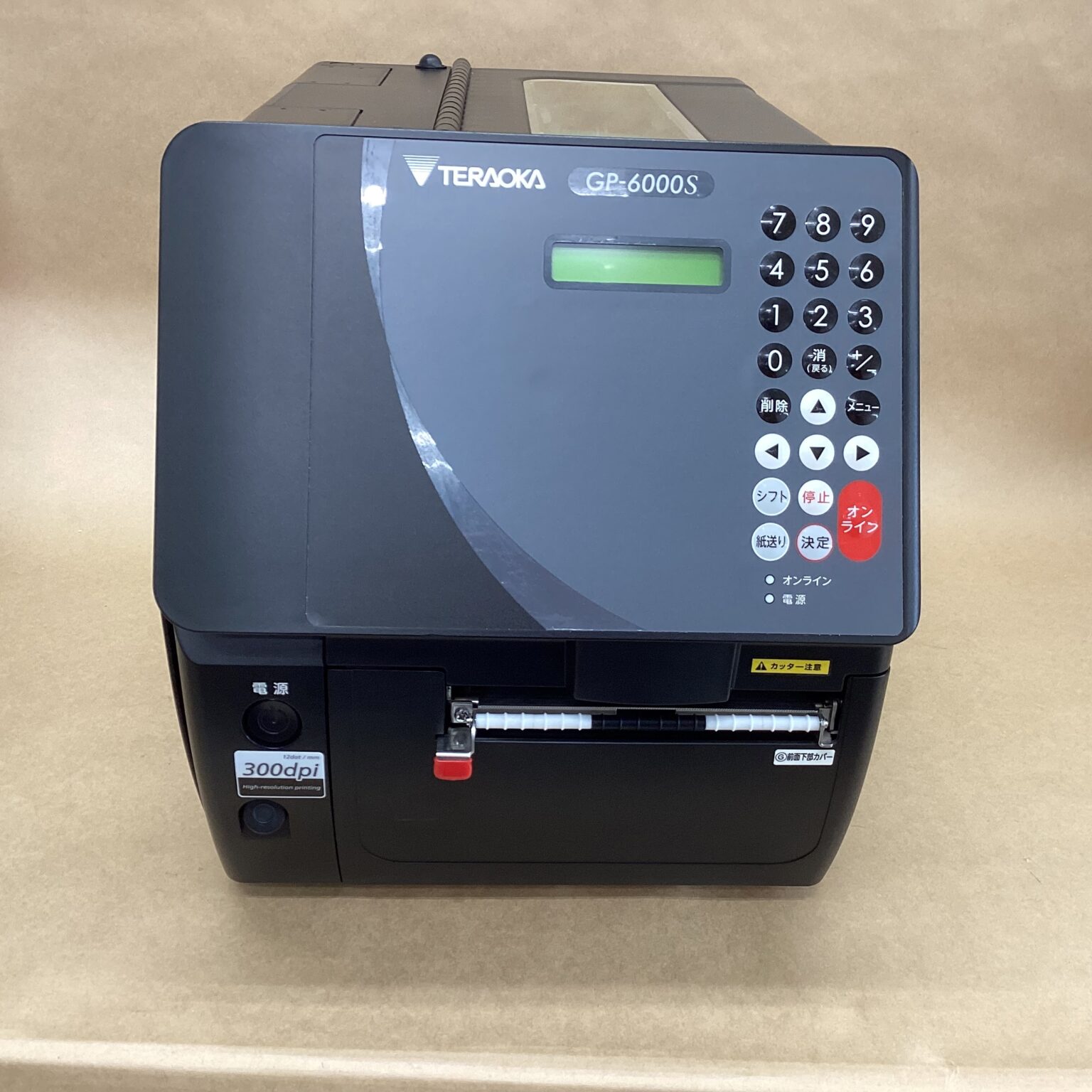 TERAOKA High-resolution label printer GP6000S (300 dpi model) LAN/USB ...